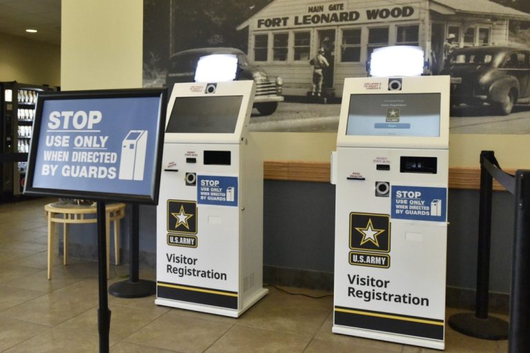 DES installs registration kiosks at the visitor center – U.S. Army Fort ...